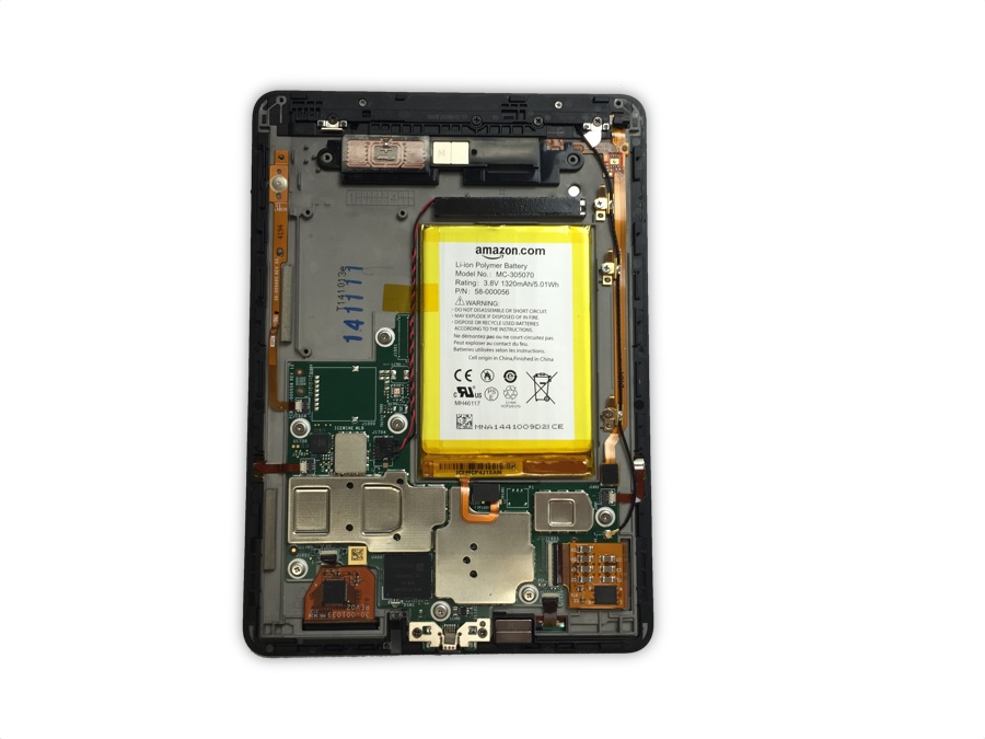 Find the part you need for the Amazon Kindle Voyage in the Back View